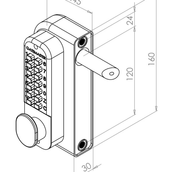 Superlock Digital single sided | Signet Locks
