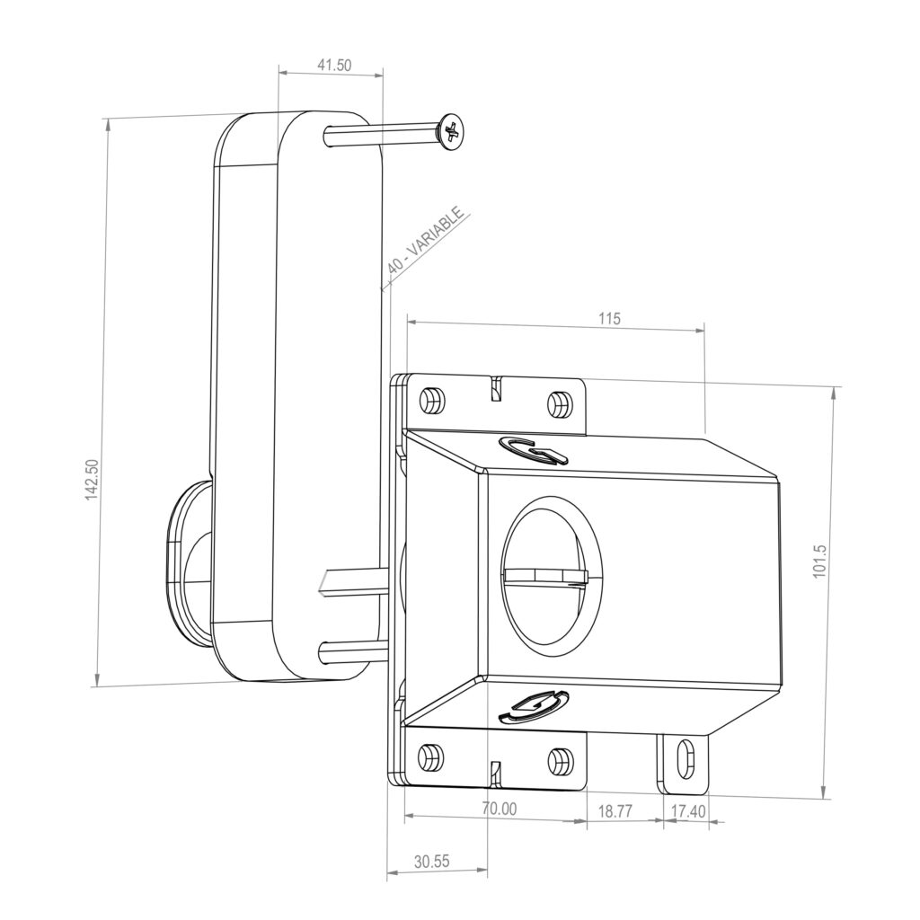 Superlatch Code Gate Lock for Wooden Gates | Keypad Entry | Signet Locks