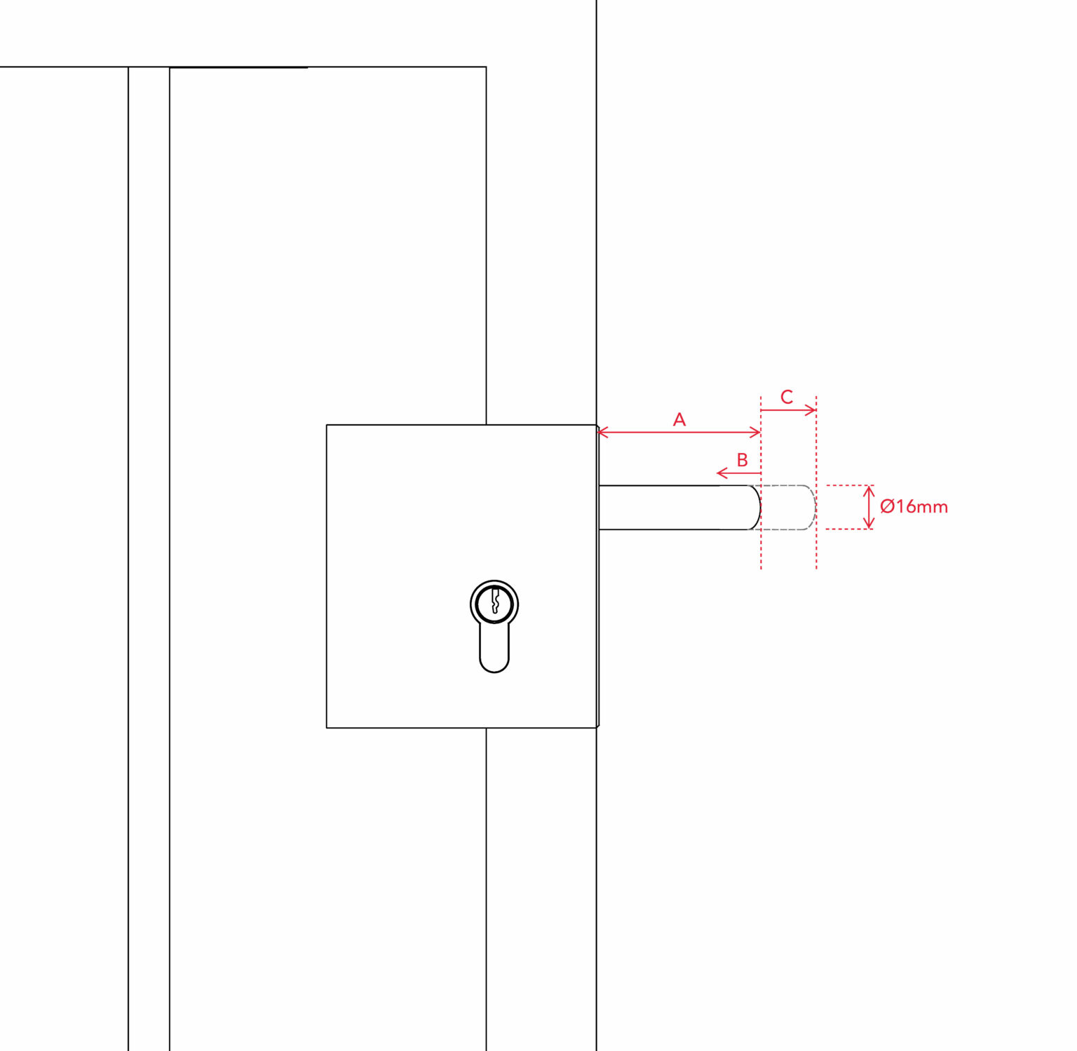 How to measure the throw of your weld-in lock | Signet Locks